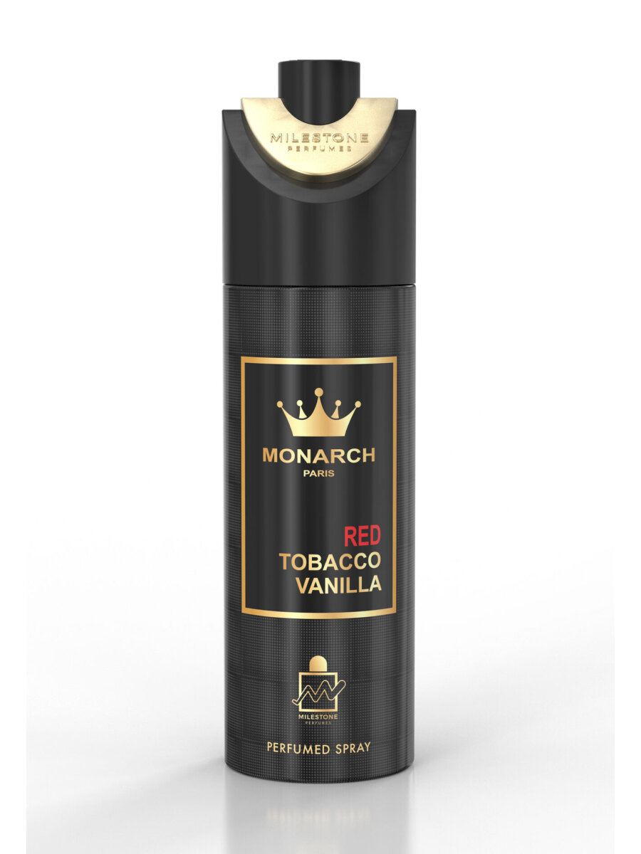 Milestone Парфюмированный дезодорант Monarch Paris Red Tobacco Vanilla 200 мл