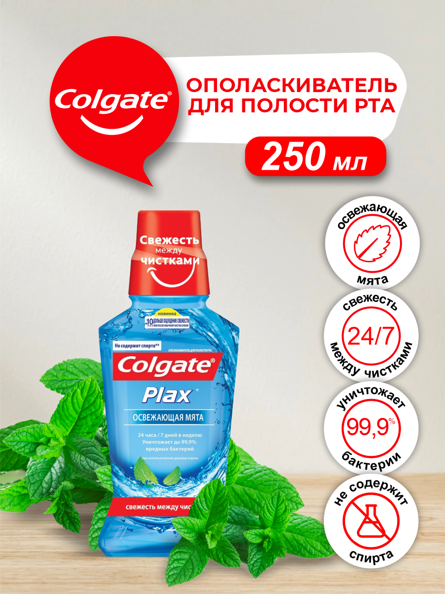 Ополаскиватель для полости рта Colgate Plax Освежающая мята 250 мл.
