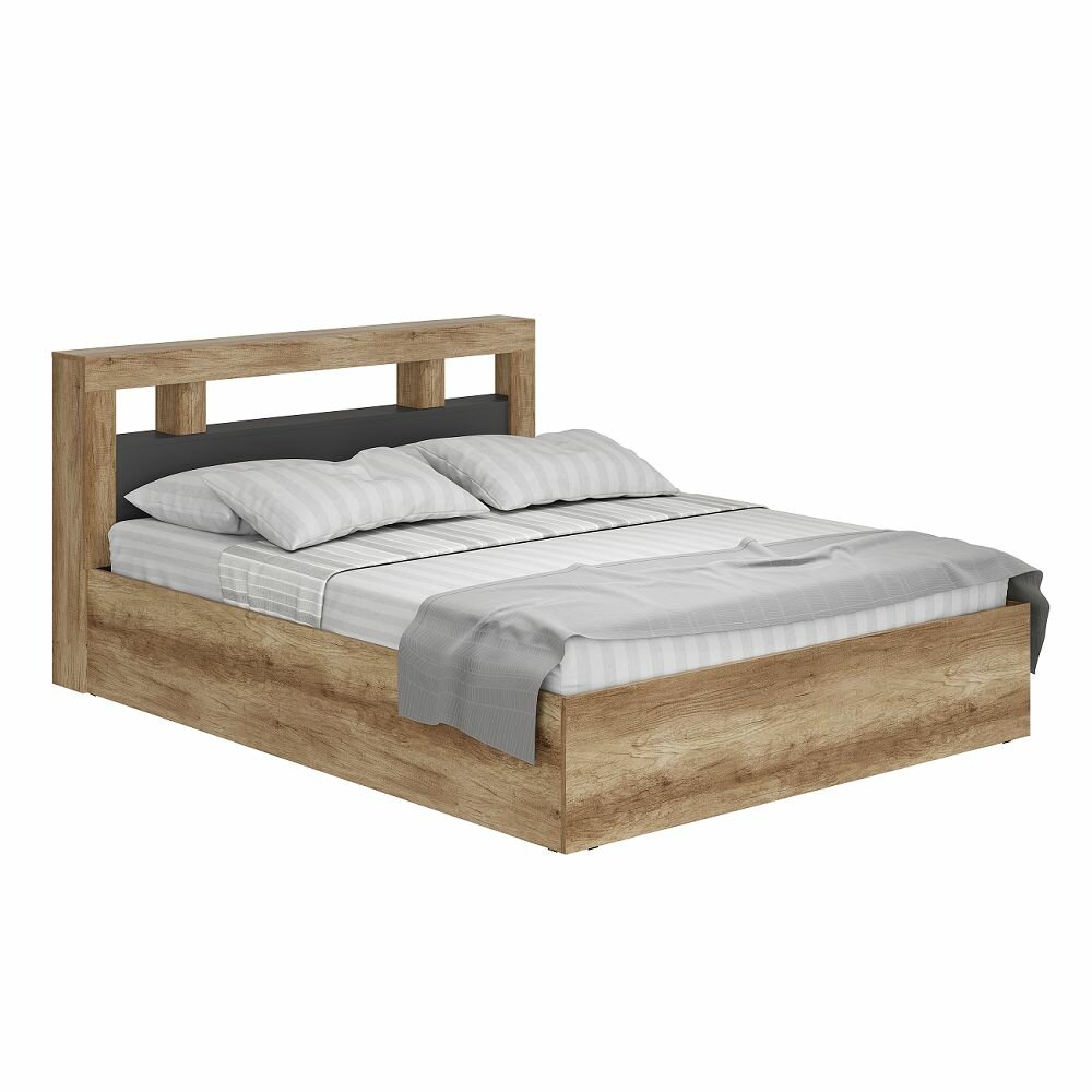 Кровать с подъемным механизмом Прима, размер спального места 160х200, Дуб Юкон.