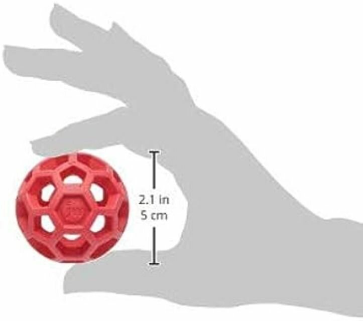 Игрушка для собак и кошек Мяч-пазл дозатор лакомства JW Pet Hol-ee Roller Rubber Dog Toy, XSmall--