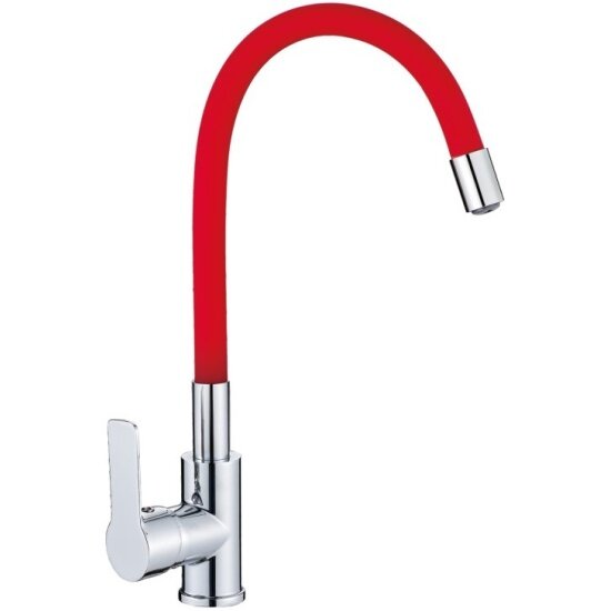 Смеситель Haiba для кухни HB70112-6, красный