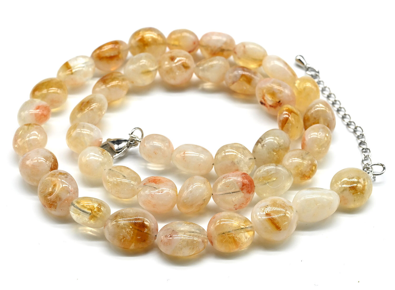 Бусы, цитрин