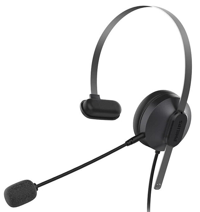 Philips SHM1028, черный, проводные наушники