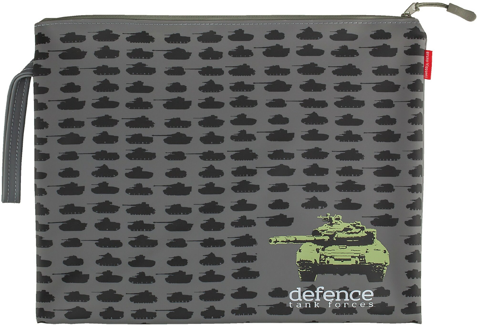 Папка на молнии Tank forces, А4, силиконовая