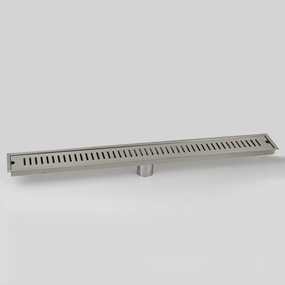 Трап душевой (лоток) с сухим затвором. Санакс 00051. Нержавеющая сталь.800х100 мм.