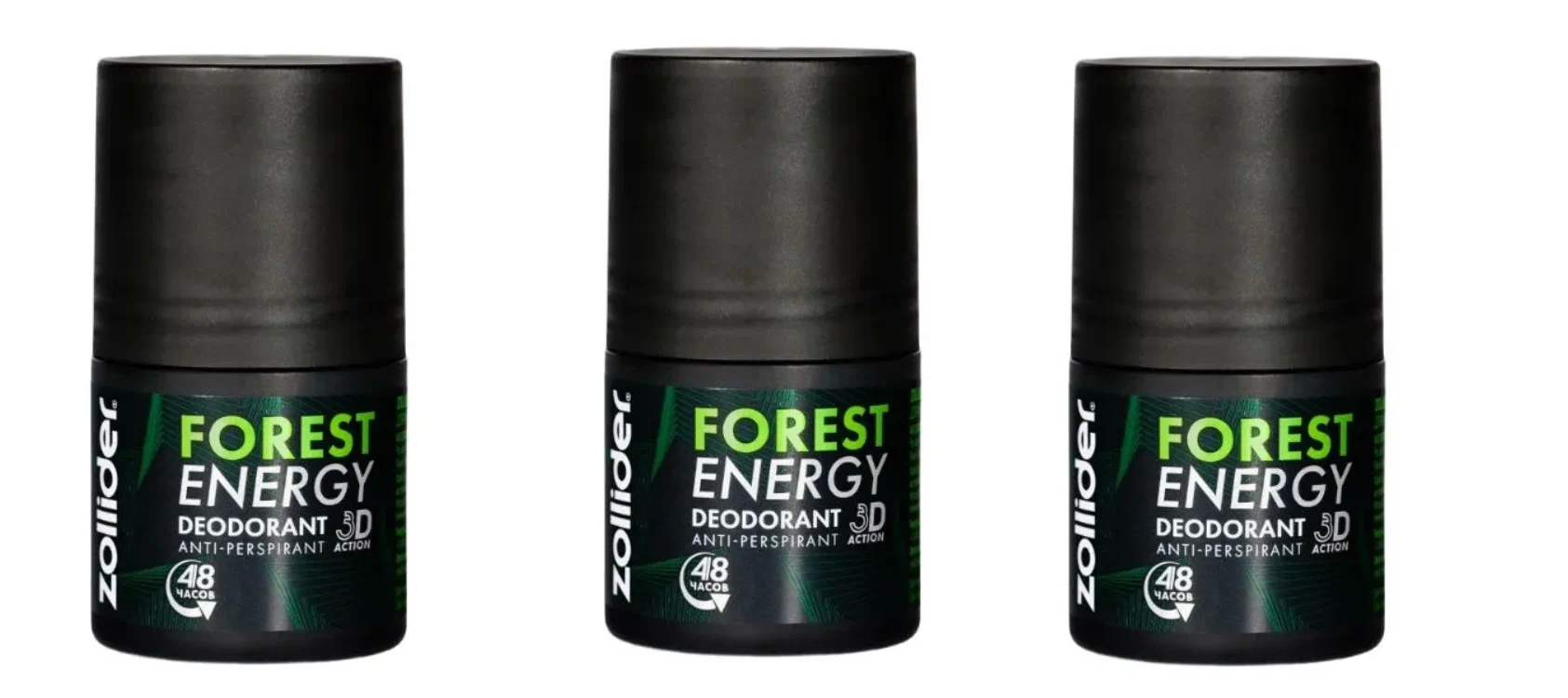 Дезодорант Zollider Forest energy, для мужчин, 50 мл 3 шт