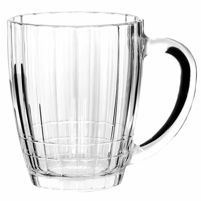 OSZ Ностальгия кружка для пива из стекла 500 мл с гладкой стенкой и удобной ручкой