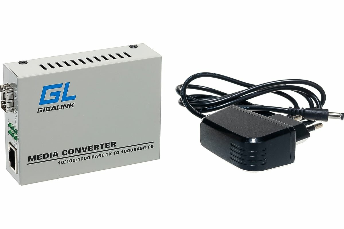 GIGALINK GL-MC-UTPG-SFPG-F. r2 Конвертер UTP-SFP 10/100/1000Мбит/с в 1000Мбит/с, ревизия 2