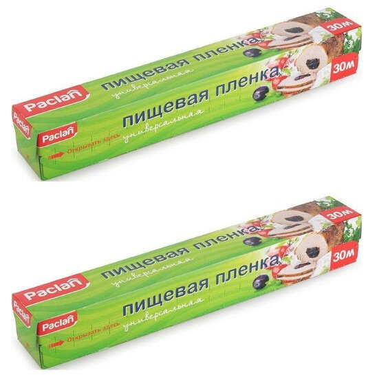 Paclan Пленка пищевая 30 м х 29 см в коробке, 2 уп/