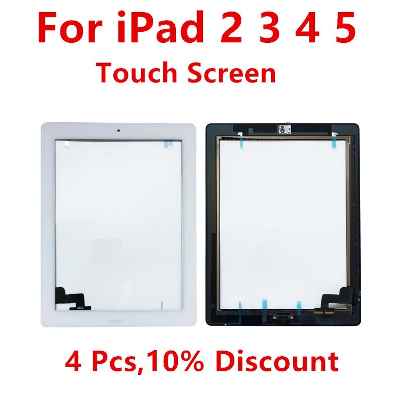 Сенсорная панель для iPad 2 3 4 5 for iPad 2 black