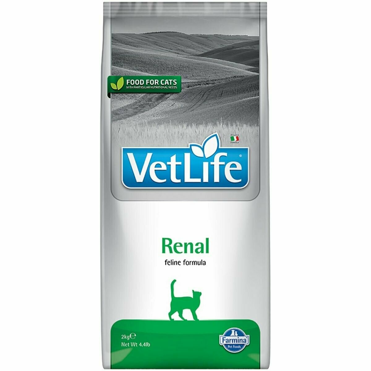 Сухой корм Фармина Vet Life Renal 2 кг для кошек при почечной недостаточности