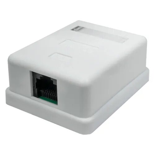 Розетка Suprlan (10-0307-1) наклад. RJ45 1 кат.5E UTP бел.