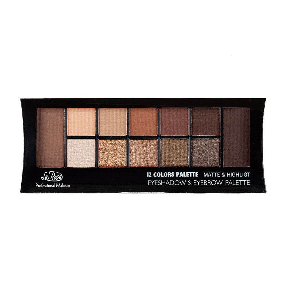 La Rosa Тени для век и бровей Matte Highlight 12 цветов LE 112 05