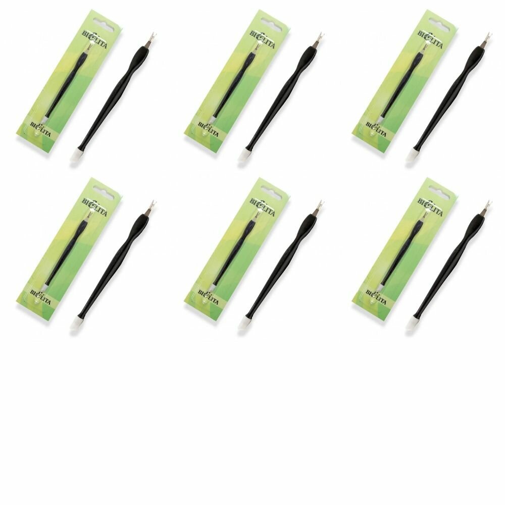 Белита Триммер для удаления кутикулы, с резиновым пушером, 11 см, 6 шт