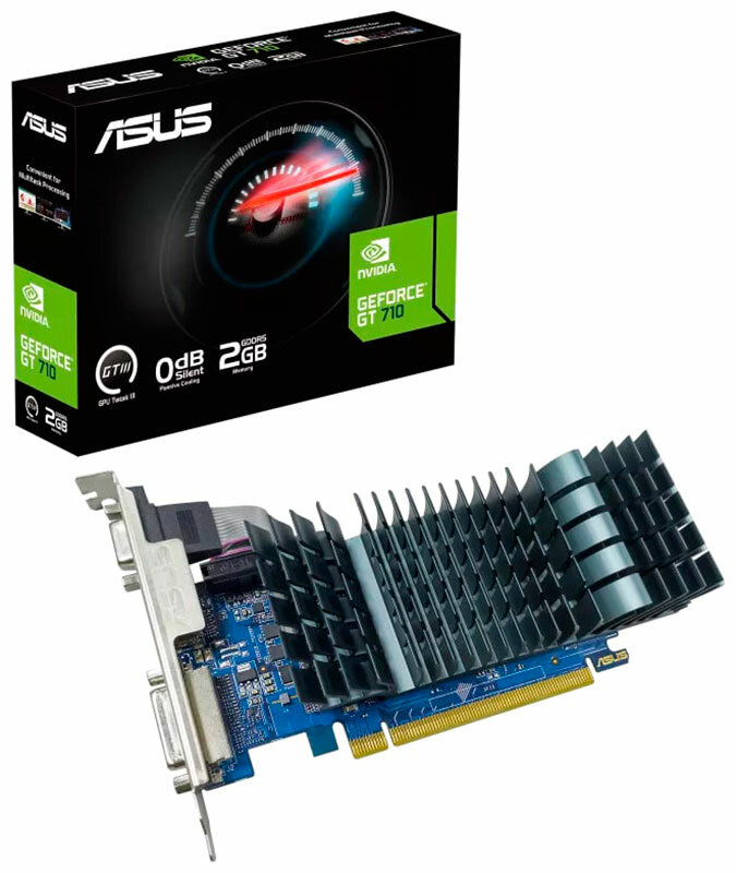 Видеокарта Asus GeForce GT 710 2Gb (GT710-SL-2GD5-BRK-EVO)