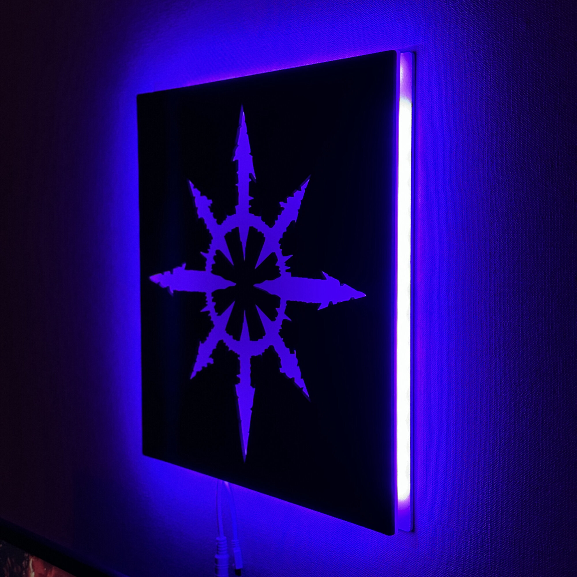Светильник "Звезда Хаоса Warhammer 40000. Вархаммер 40K" с RGB подсветкой