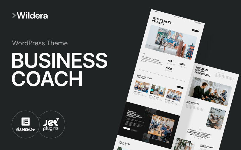 Подарочный сертификат на Шаблон для сайта Вордпресс с демоконтентом Wildera - clean business Theme WordPress