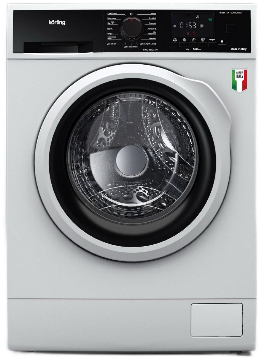 Стиральная машина Korting KWM 45ID1477 автомат 7 кг, белый