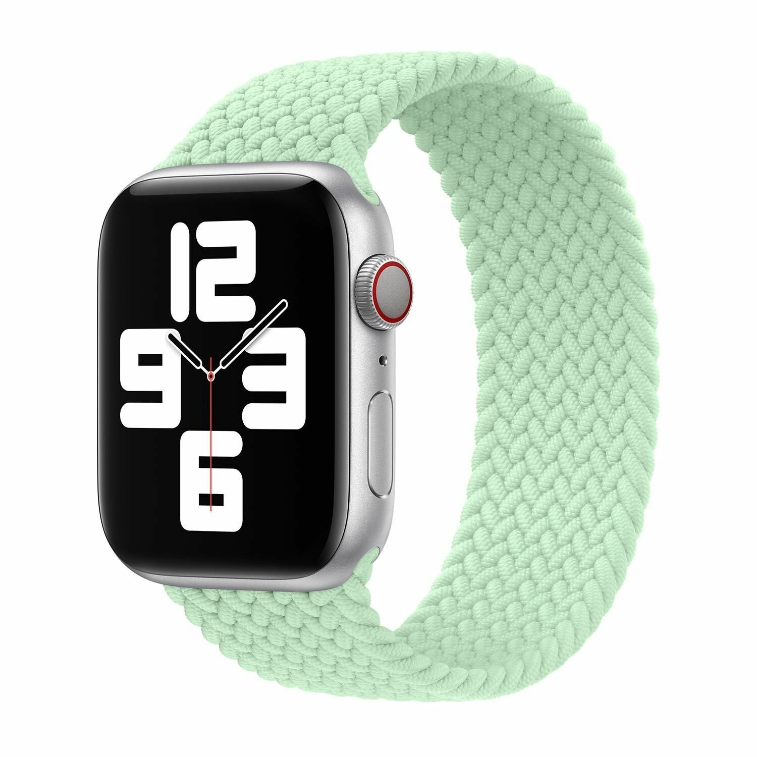 Ремешок Braided Solo Loop Pistachio размер 5 для Apple Watch 38-40-41mm (Series 1-9) & SE 1-2 & 42mm (Series 10) MJJ13ZM/A