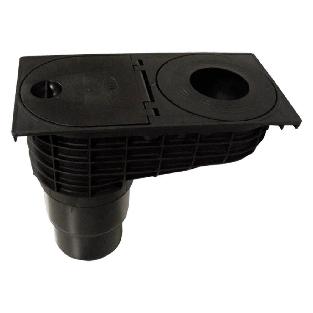 HL Дворовый дождепреемник (вертик. выпуск) для водосточных труб 75-120 мм HL 660E