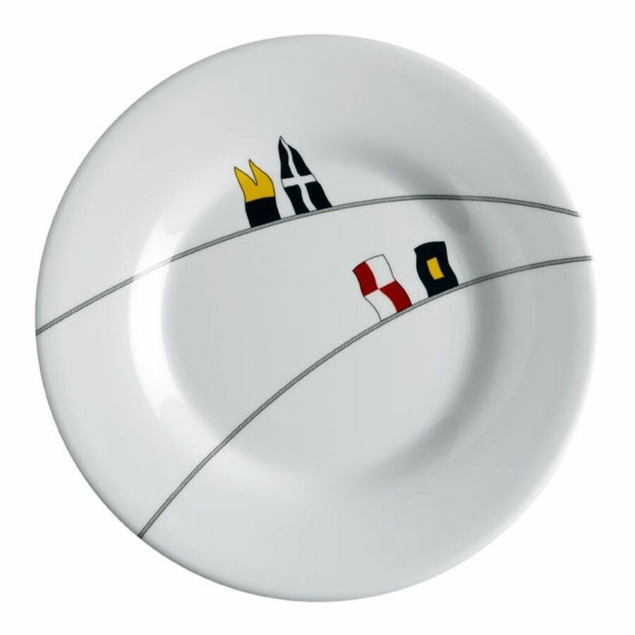 Тарелка небьющаяся десертная нескользящая "Regata", 20 см, 6 шт (10254484)