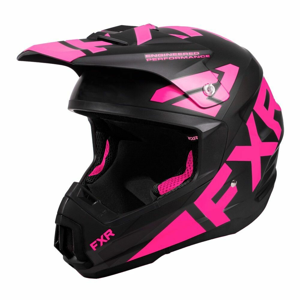 Шлем снегоходный FXR Torque Team, Quick-Release, Black/Pink, XS