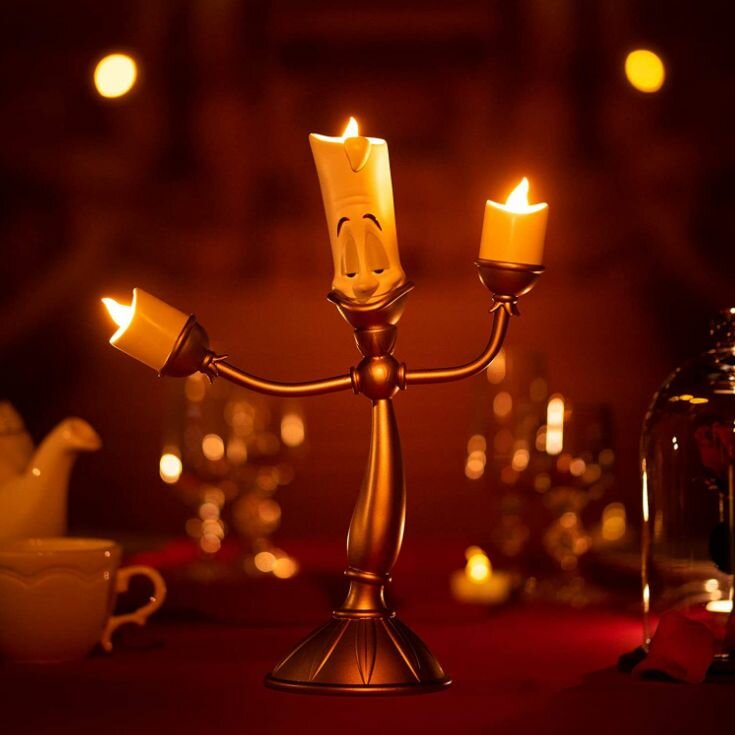 Красавица и чудовище подсвечник Lumia candle holder LED night Light Декоративная настольная лампа