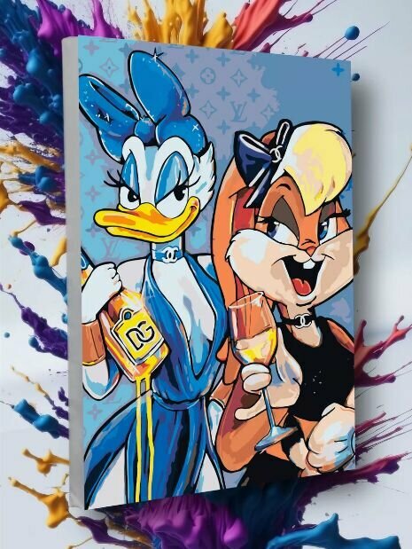 Картина по номерам Лола Банни Дейзи Дак Дисней 40*50