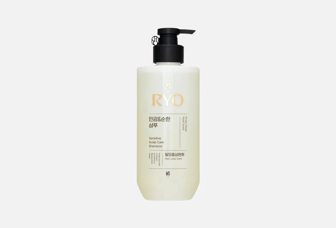 Шампунь RYO "Sensitive Scalp Care", для чувствительной кожи, для женщин, 480мл