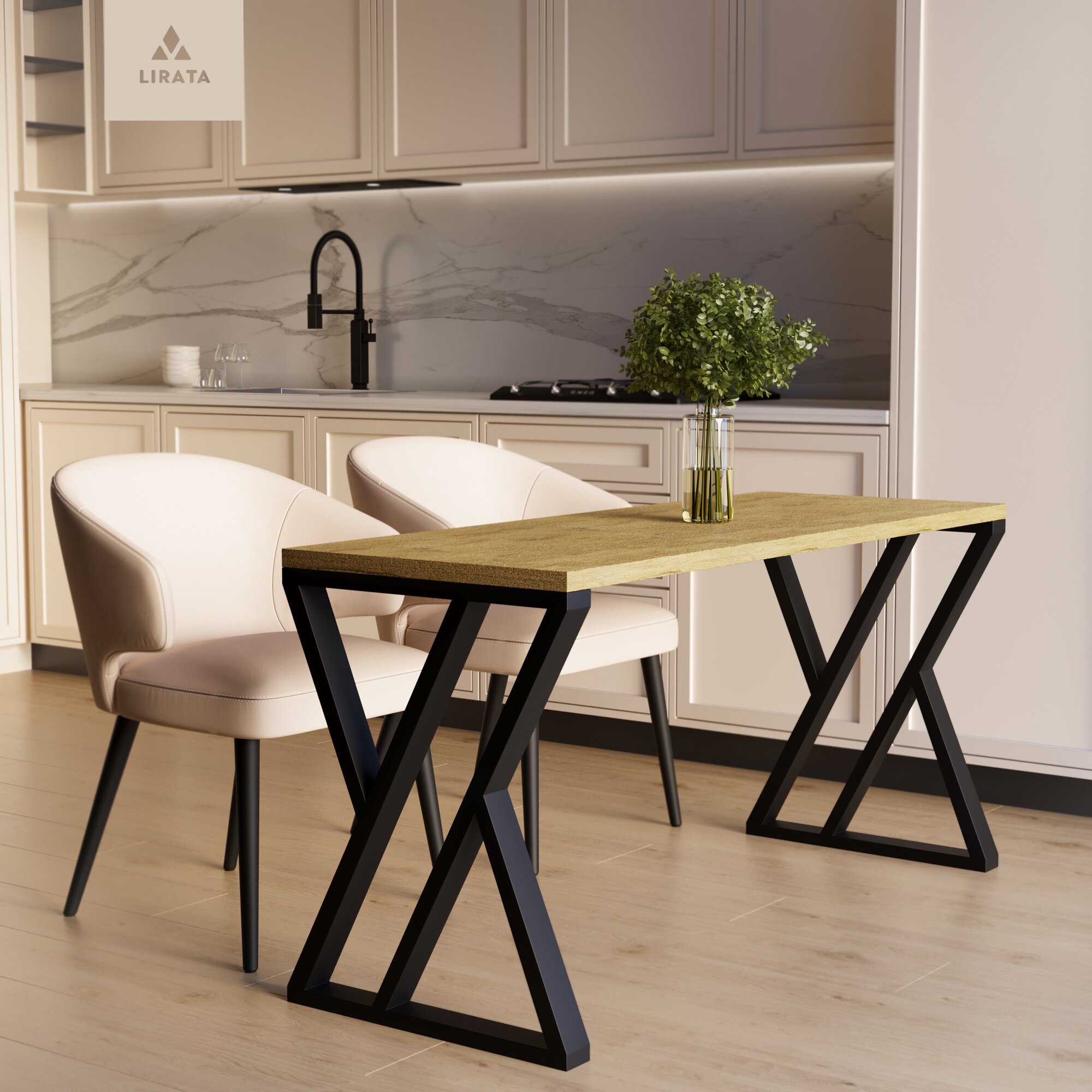 Подстолье "Лофт", ножки для стола, металлические L18