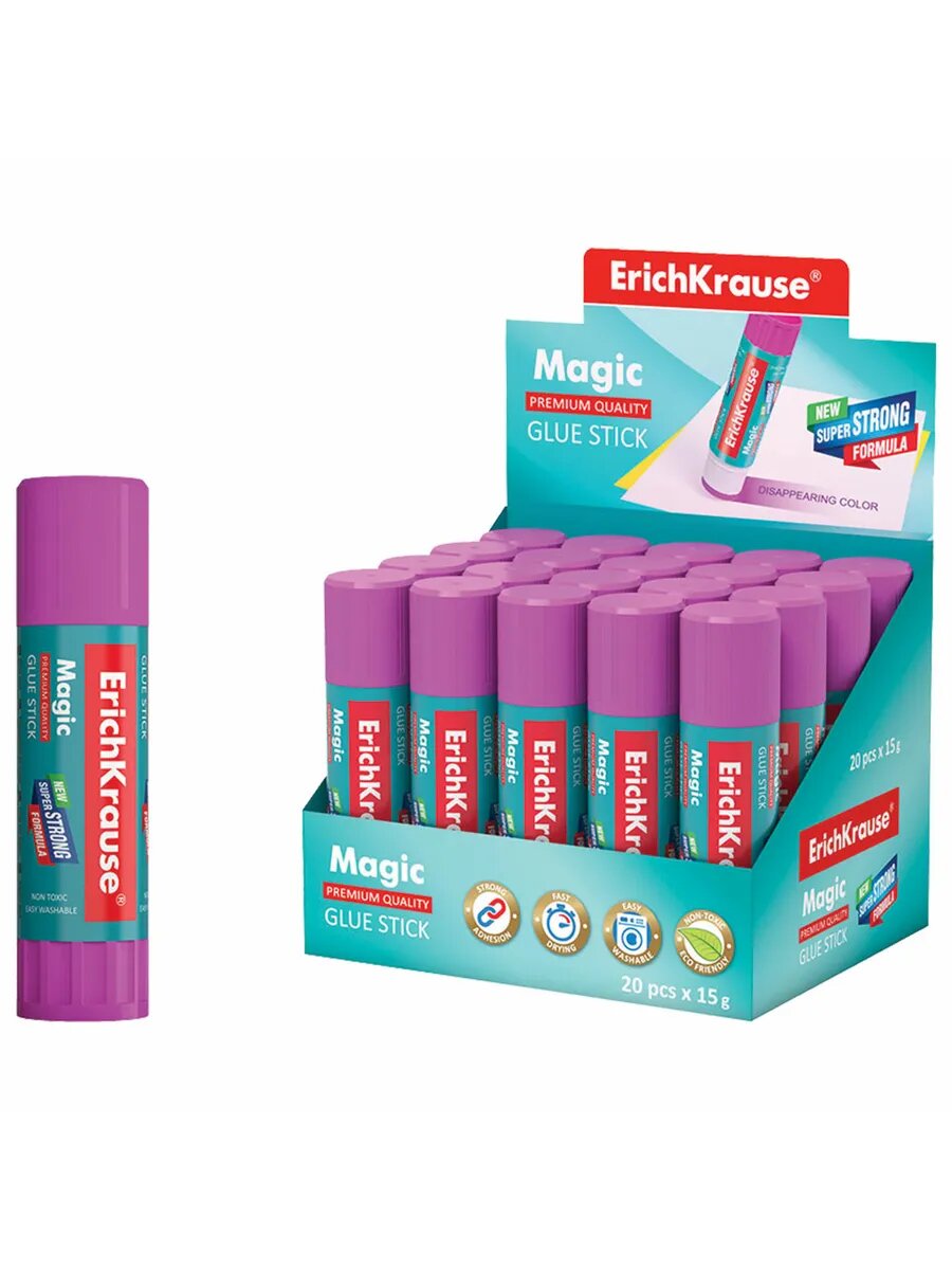 Клей-карандаш 1 шт. обесцвечивающийся 15 г