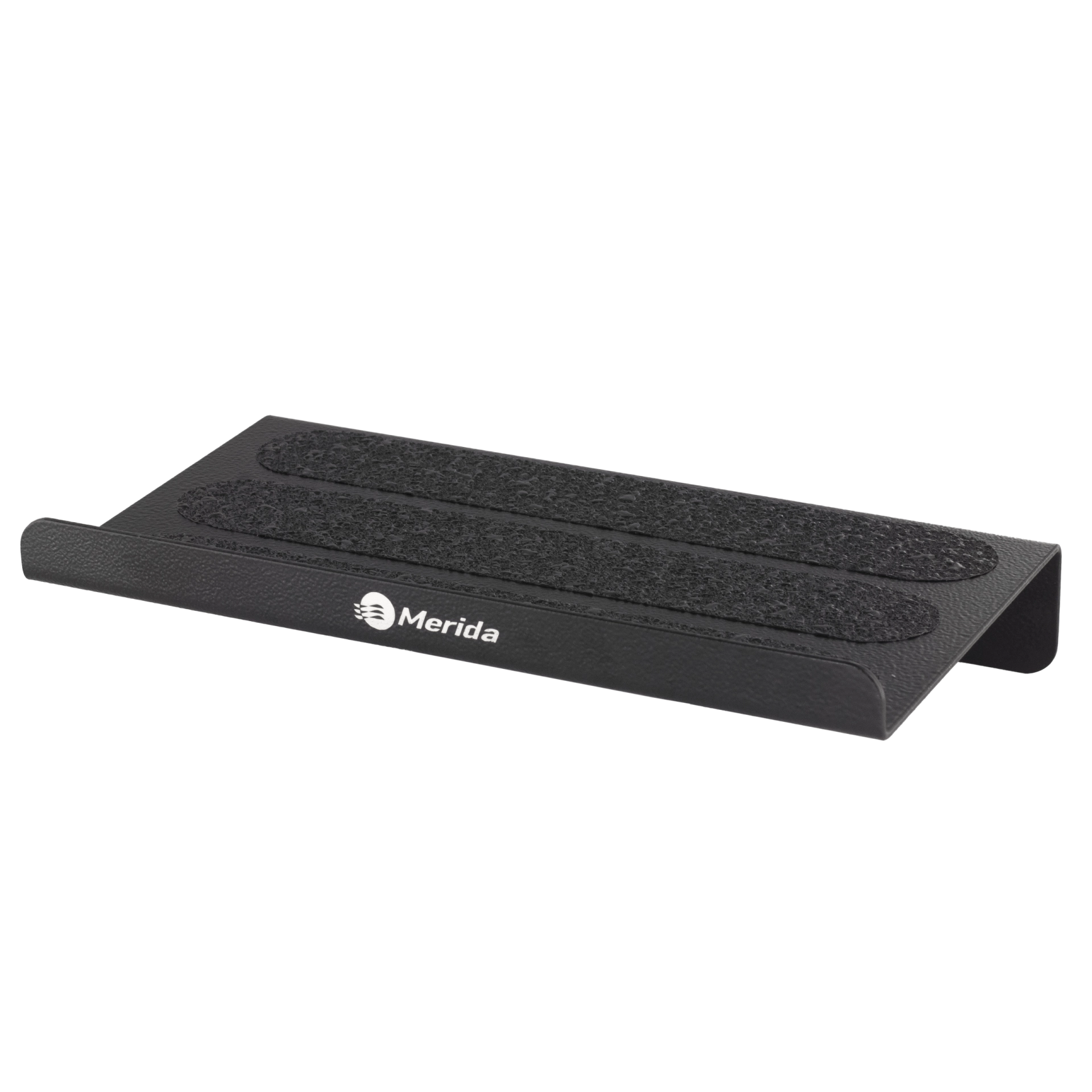 Полка настенная матовая металлическая для телефона "MERIDA"цвет черный