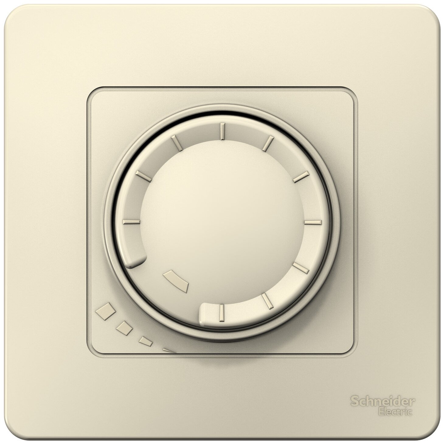 Светорегулятор поворотно-нажимной универсальный СП Blanca 400Вт молоч. SE BLNSS040012