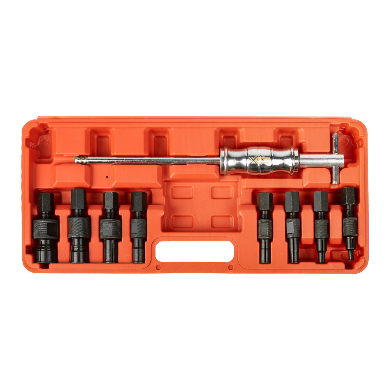 SpecX 760423 Набор съемник подшипников цанговый с обратным молотком, 9 предметов