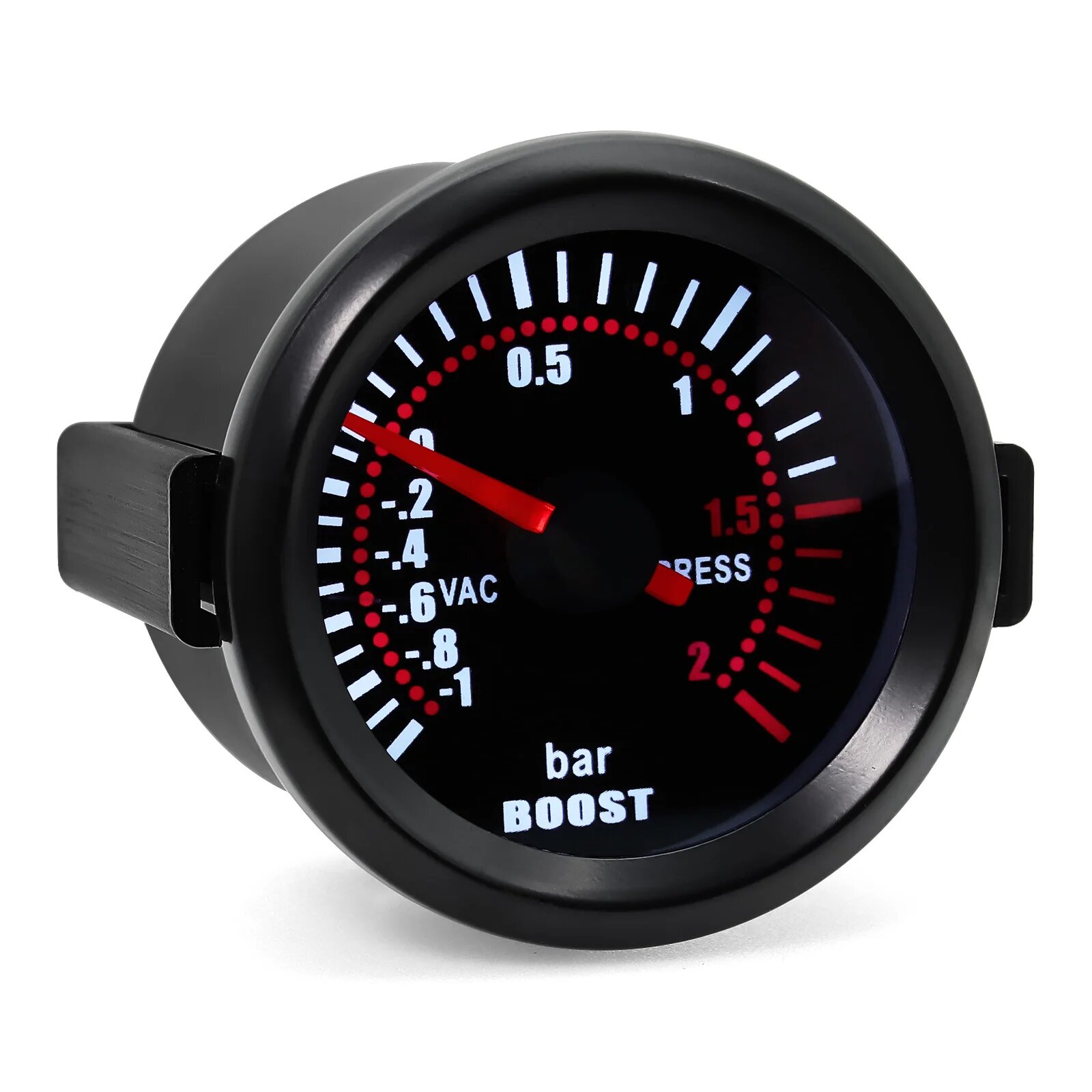 2 "52 мм датчик турбонаддува -1-2 бар 0-30PSI автомобильный дымовой линз универсальный 12 В автомобильный указатель турбонаддува измеритель давления с белым светодиодом Only Boost BAR BN