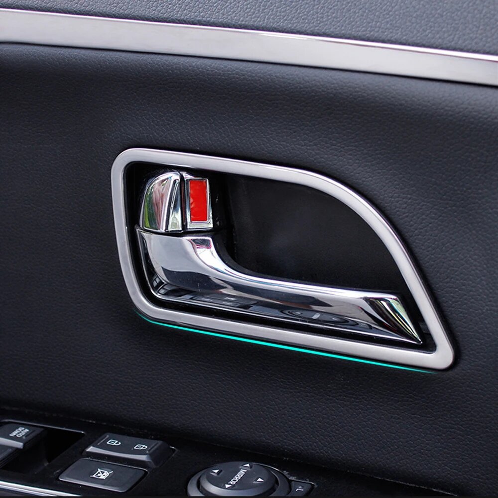 Декоративная хромированная пластиковая ручка для салона автомобиля, 4 шт./компл, для KIA RIO K2 2011-2014