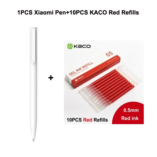Xiaomi Pen Mi Гелевая ручка 0,5 мм Красный, 1pen 10KACO Red