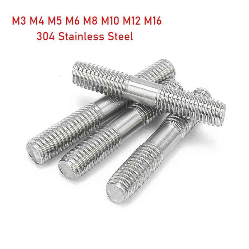 Болты с двойной головкой Huiruixin из нержавеющей стали M3-M16 45 мм, M8-1pcs