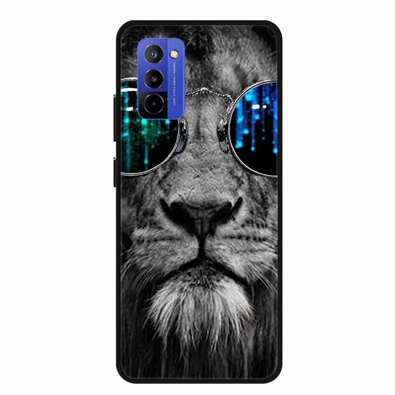 Чехол для телефона Wiko 10, чехол Lion Wolf Tiger, черный силиконовый мягкий чехол на заднюю панель для Wiko 10, чехол 6,75 дюйма, чехол для Wiko10 Coque B06. CH.6