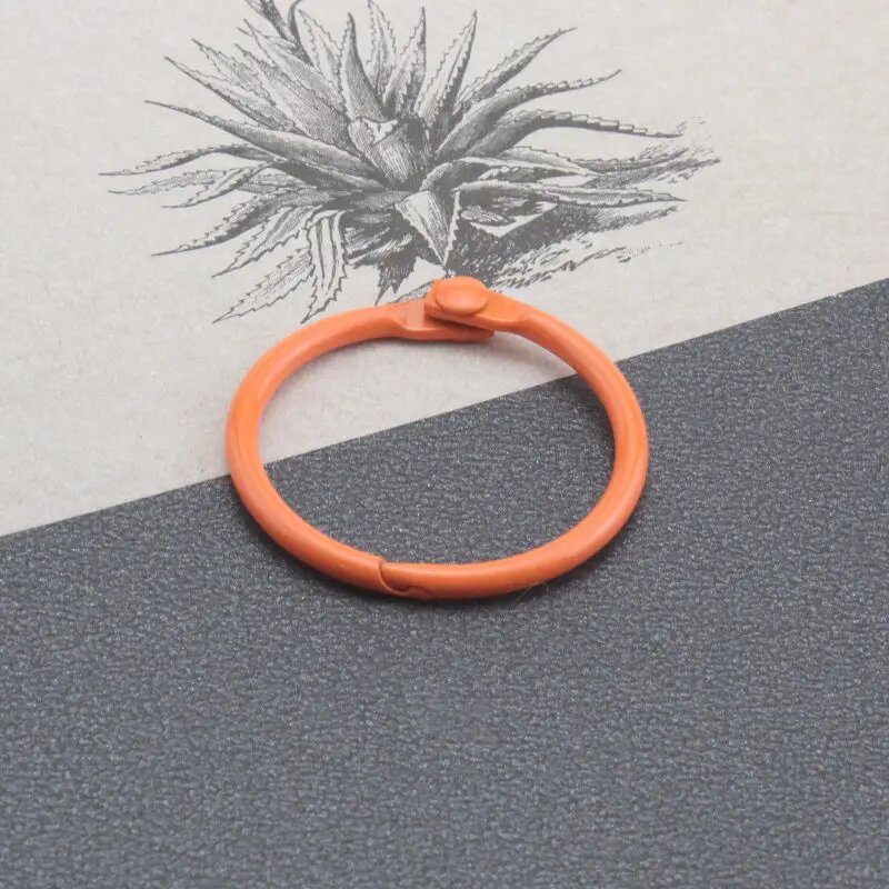 5-25 шт./лот разноцветный круглый брелок O Spring Карабин Застежка открывающаяся металлическая пряжка кольцо для ключей зажим для изготовления ювелирных изделий соединитель