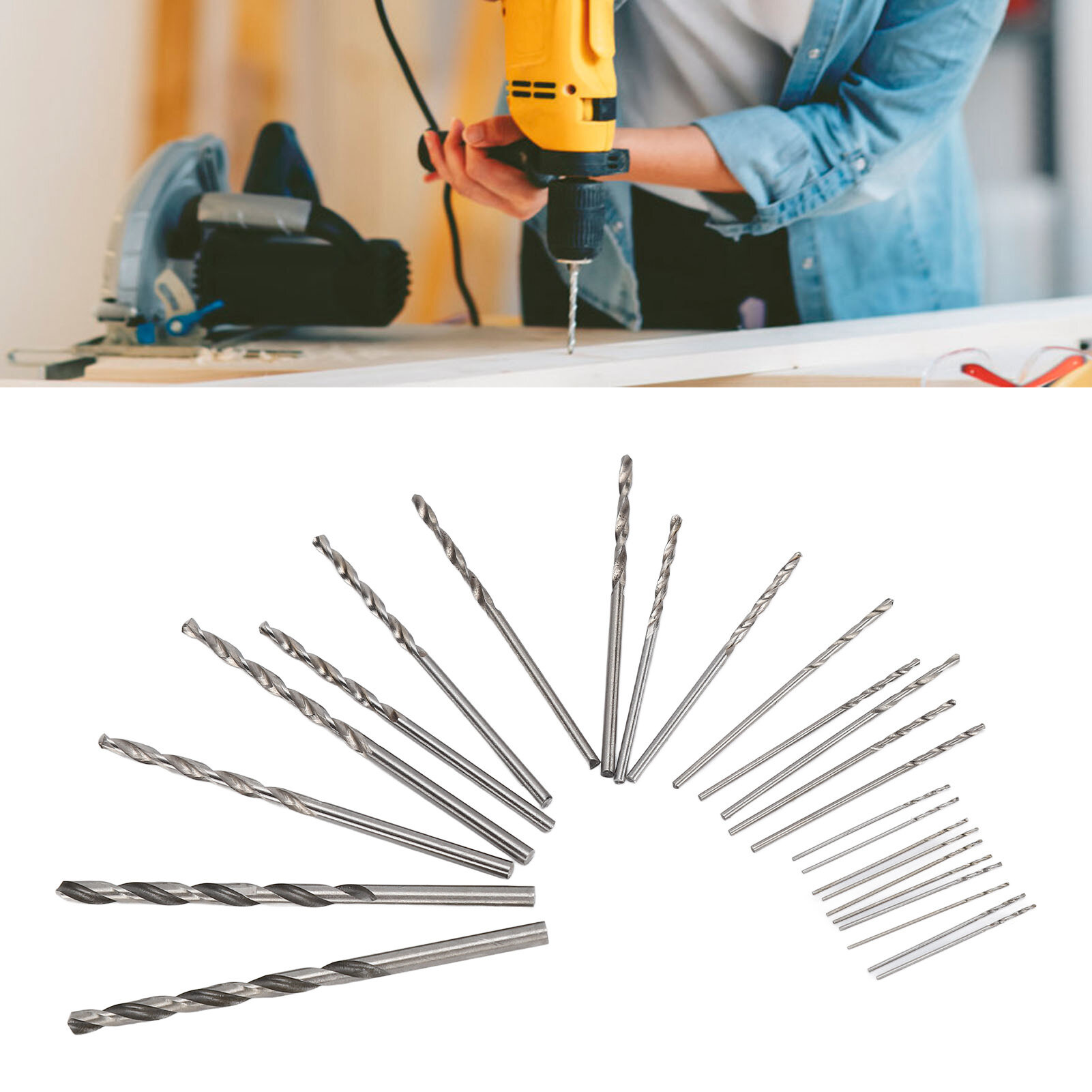 25 шт. Мини-набор спиральных сверл HSS с прямым хвостовиком для ювелирных часов, изделий из печатной платы 0,5 3 мм