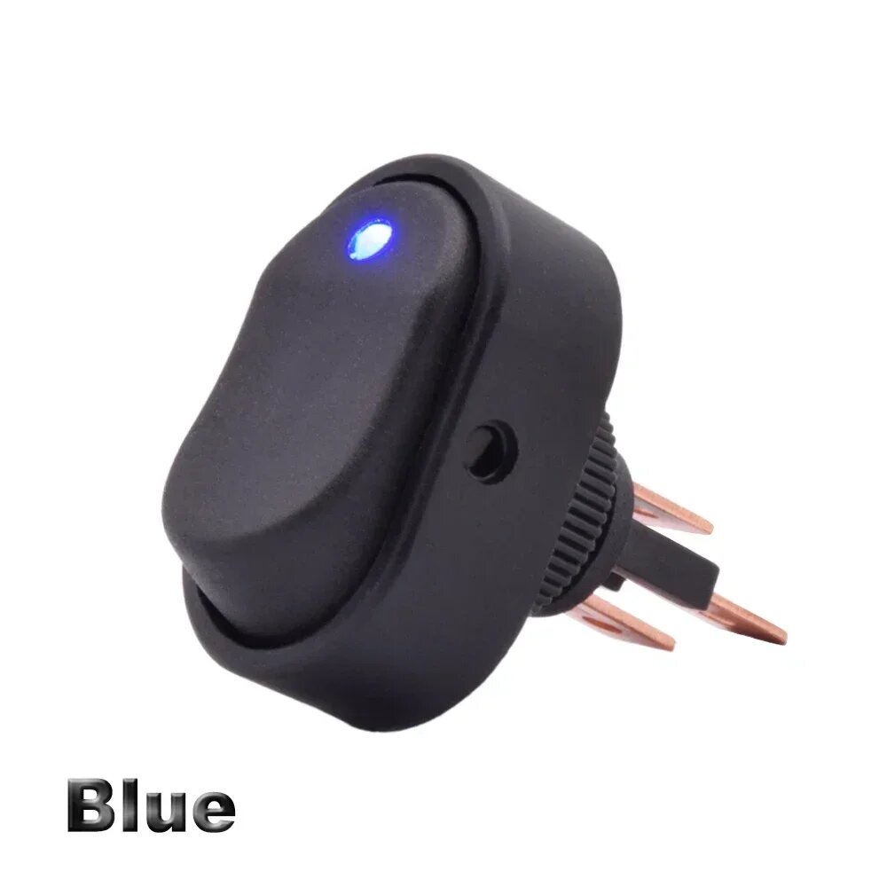 YIDIELE автомобильный кнопочный переключатель ASW-20D 30А 12В Blue LED