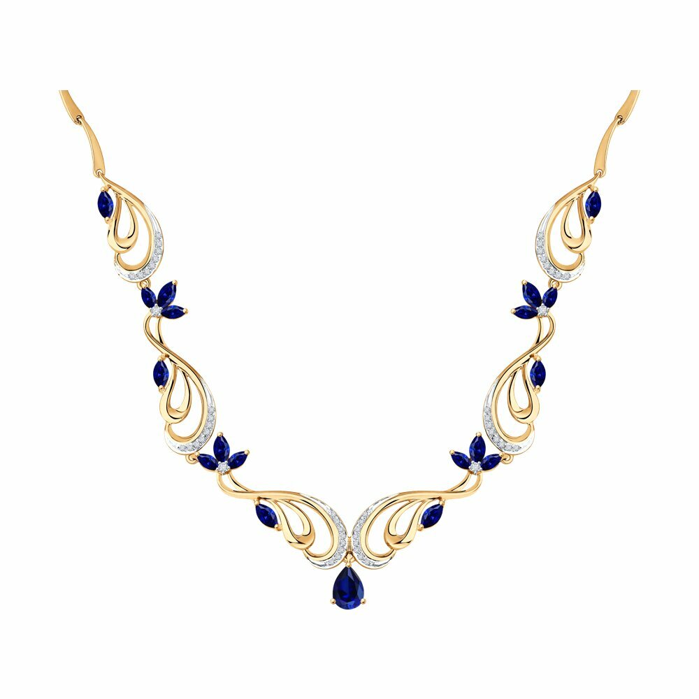 Колье, красное золото, 585 проба