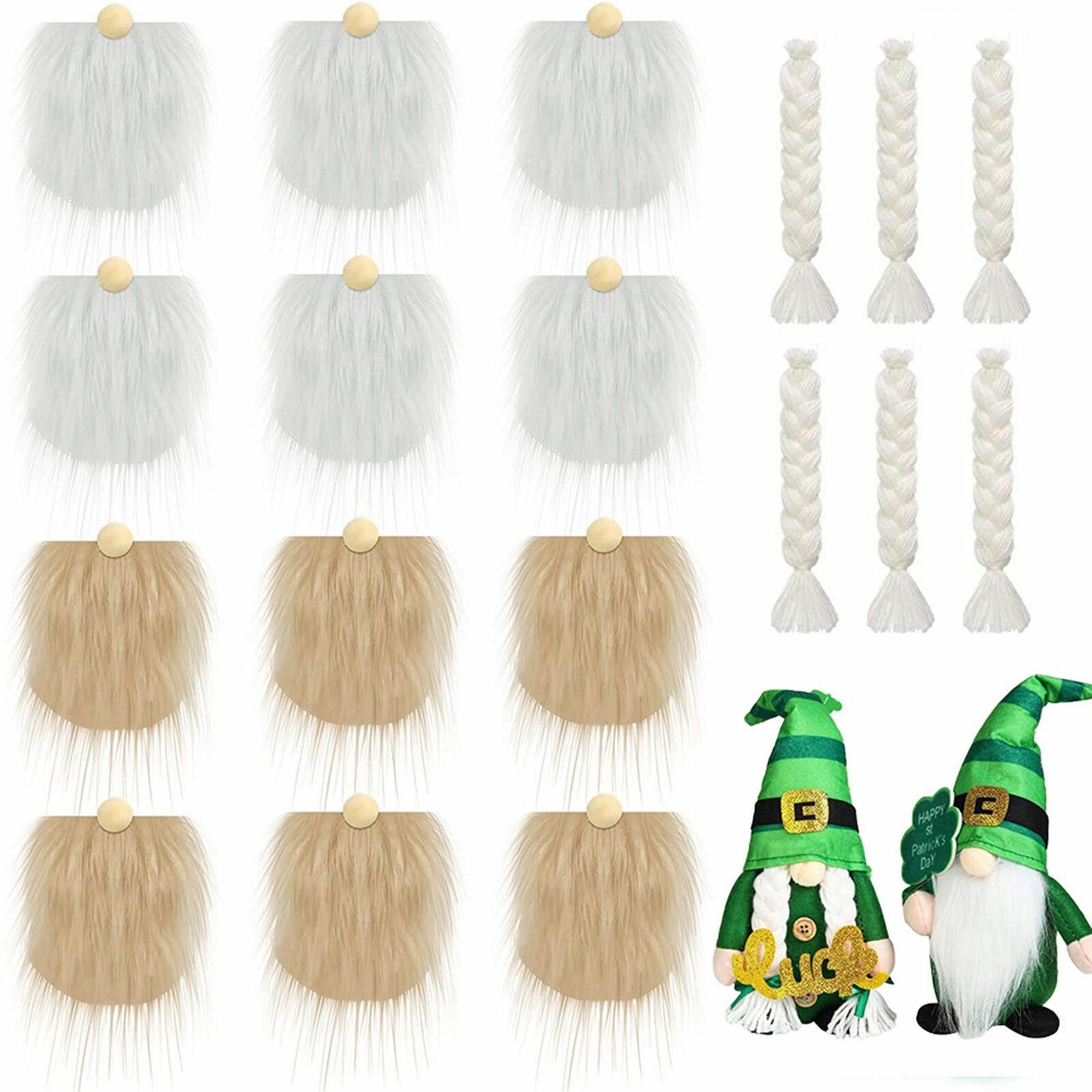 Безликий гном Готовая борода с косичкой