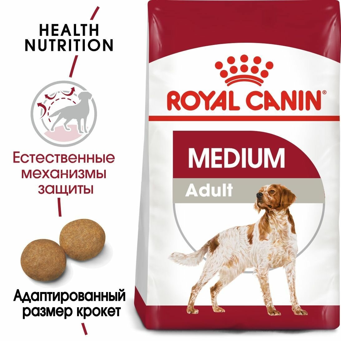 Royal Canin корм для взрослых собак средних пород 15 кг