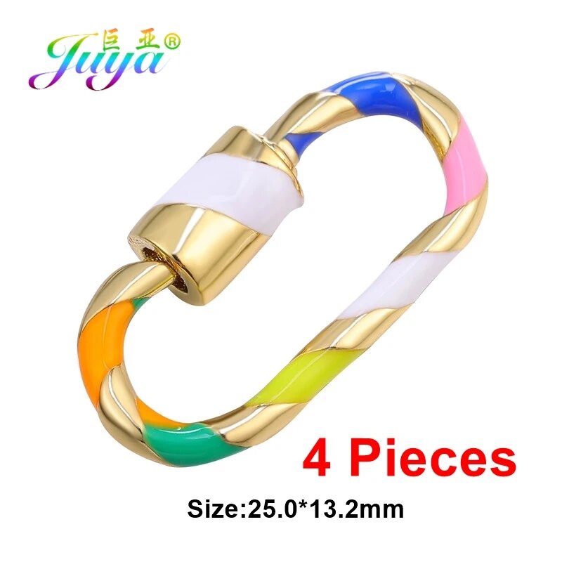 Карабины Juya, металлические, 4 шт. Gold 4 Pieces