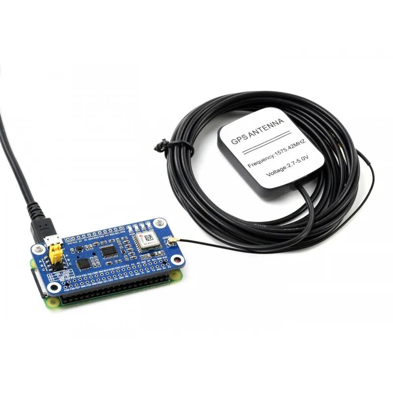 MAX-M8Q GNSS HAT для Raspberry Pi, поддержка приемника с несколькими созвездиями, GPS, Beidou, Galileo, ГЛОНАСС