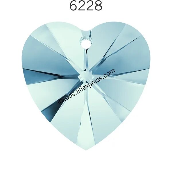 Подвеска Swarovski XILION сердце из хрусталя 14.4x14mm (1 piece), Aquamarine 202