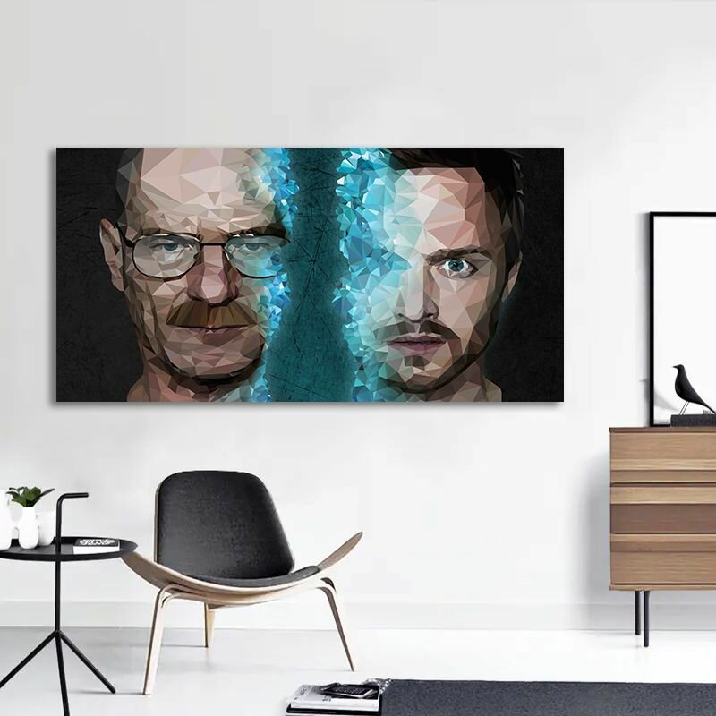 Картина "Во все тяжкие", на холсте, на подрамнике, 40x80 см, деревянный подрамник