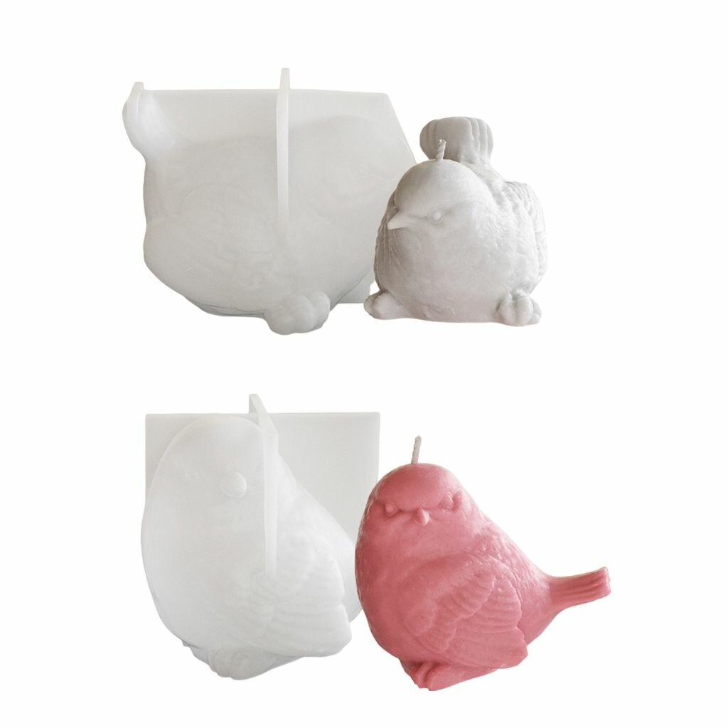 Набор из 2 предметов, зеркальная силиконовая форма для украшения птиц-набор